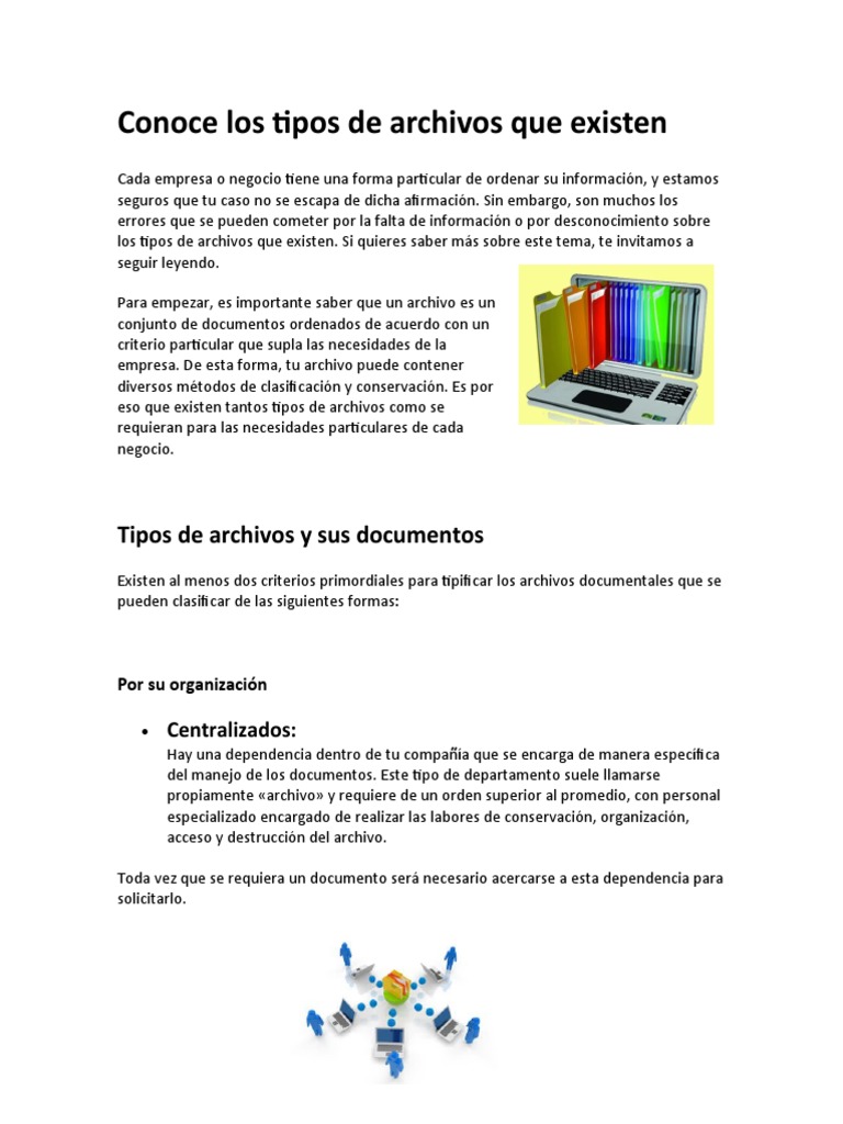 Tipos de Archivos | PDF | Archivo de computadora | Microsoft Word