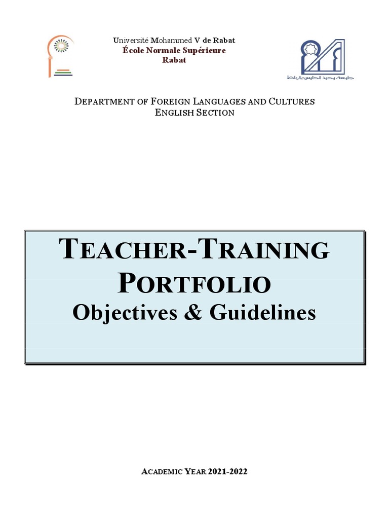 Portfolio Guidelines 2021-2022 | PDF | Teachers | Learning