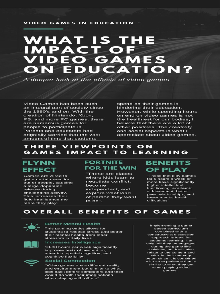 Neat Illustrated Gaming Infographic | PDF | Video Games | Mental Health