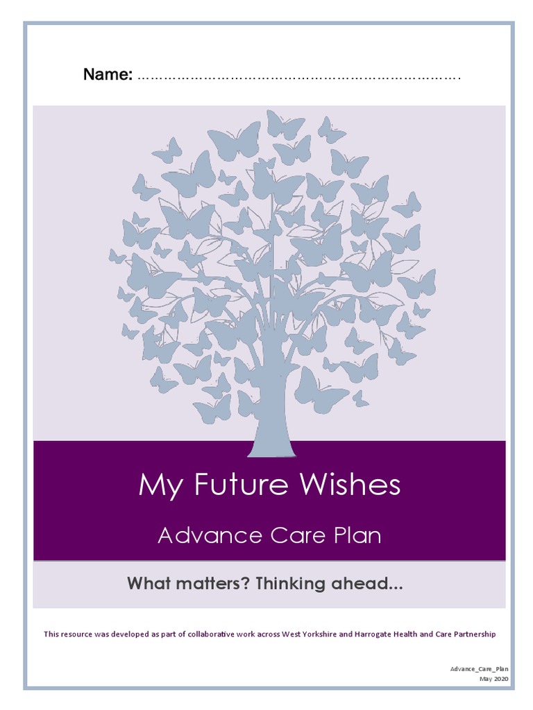 Advance care plan booklet (1).pdf | PDF | Power Of Attorney | Medical ...