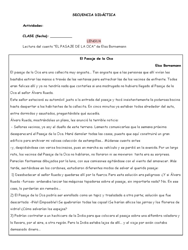 Secuencia Didáctica 3º | PDF