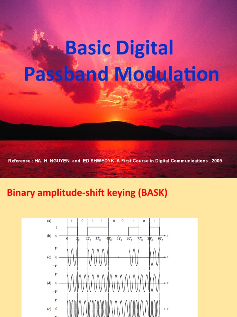 Digital Modulation Techniques Overview | PDF | Sound Production Technology | Physical Layer ...