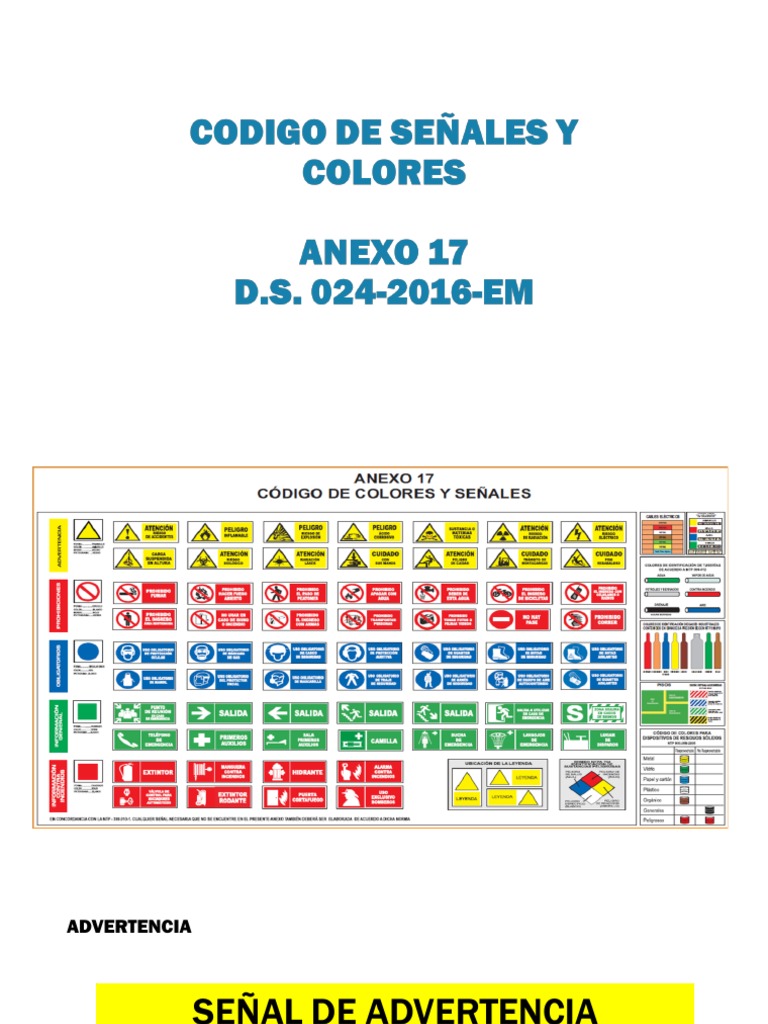 Código de Señales y Colores | PDF