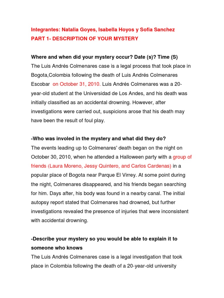 Caso Colmenares AAA | PDF