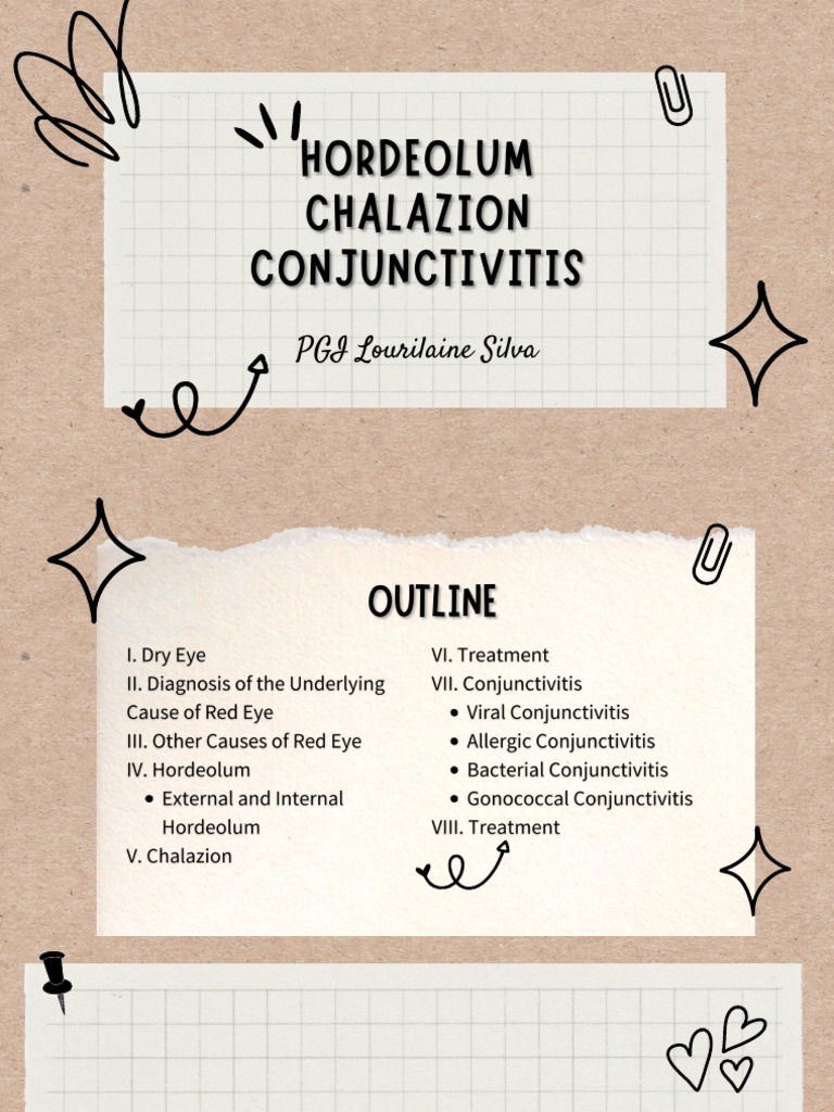 Conjunctivitis.Hordeolum.Chalazion | PDF | Public Health | Medical ...