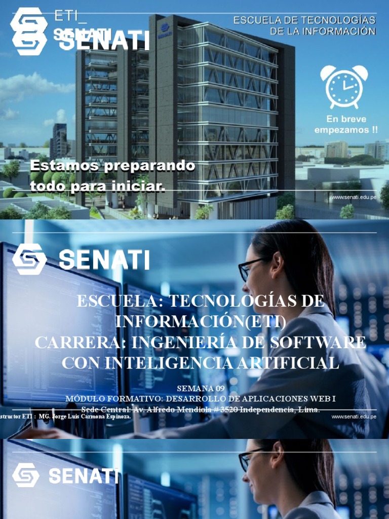Senana - 9 - Desarrollo de Aplicaciones Web I - Instructor Eti Jorge Luis Carmona Espinoza | PDF ...