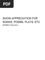 Eng9 Q1 Mod4 Identify Types and Features of Poetry Version3 | PDF | Metre (Poetry) | Poetry