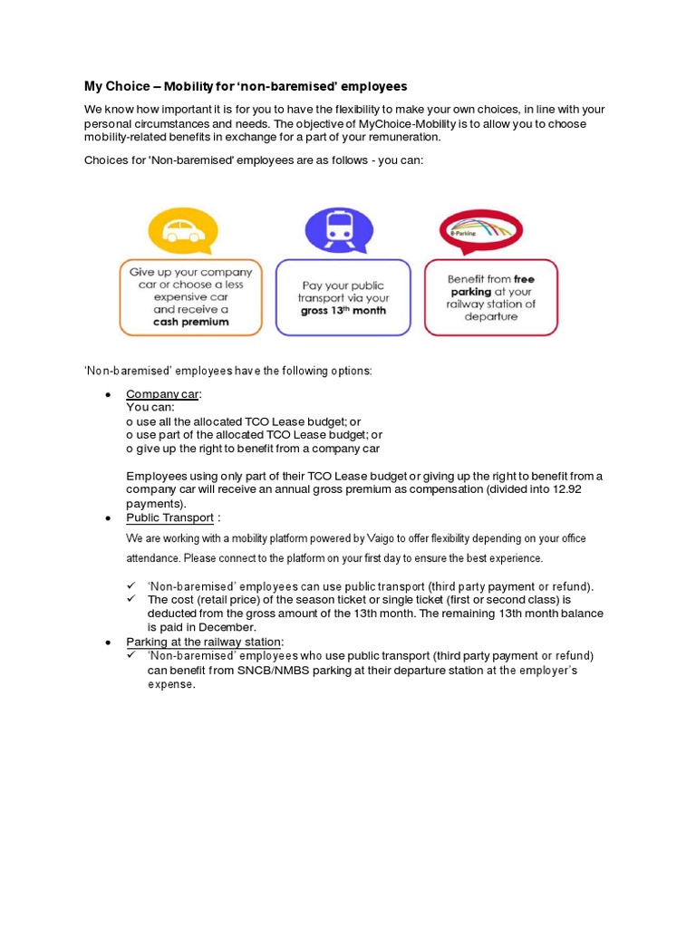 2023 My Choice Mobility Non Baremised Employees Pdf