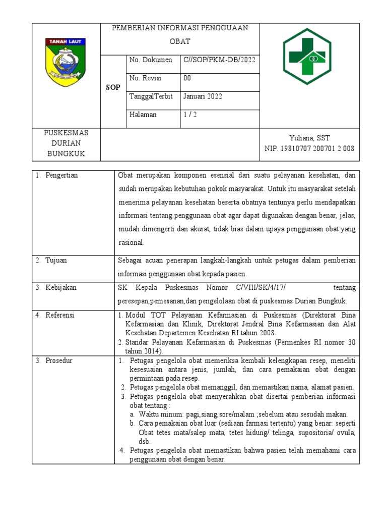 3.2. Spo Farmasi | PDF