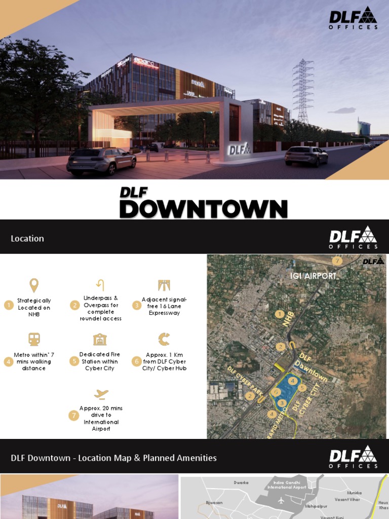 DLF Downtown Gurgaon Project Overview | PDF | Transport | Transport ...