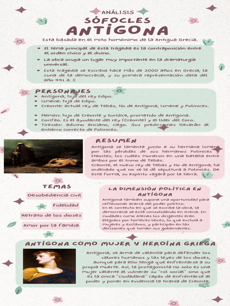 Antígona PDF | PDF | Antigua Tebas (Beocia) | Mitología Boeotiana