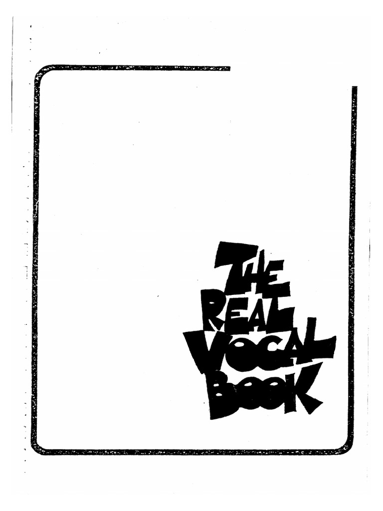 The Real Vocal Book PDF | PDF