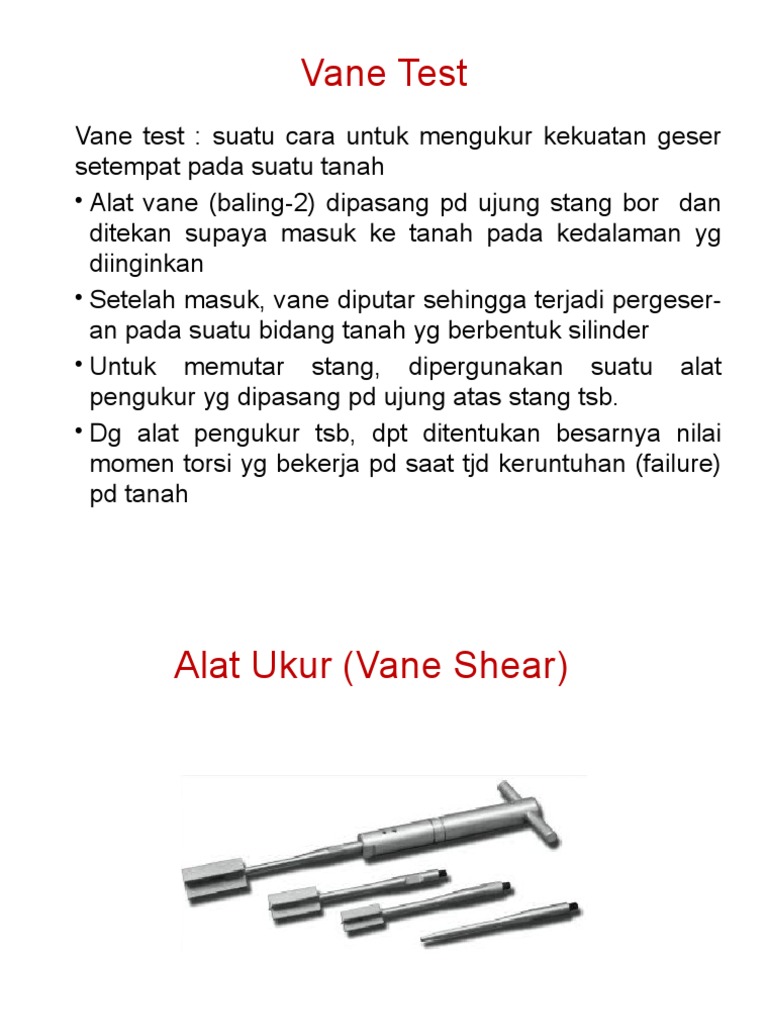 Vane Shear | PDF | Sains & Matematika