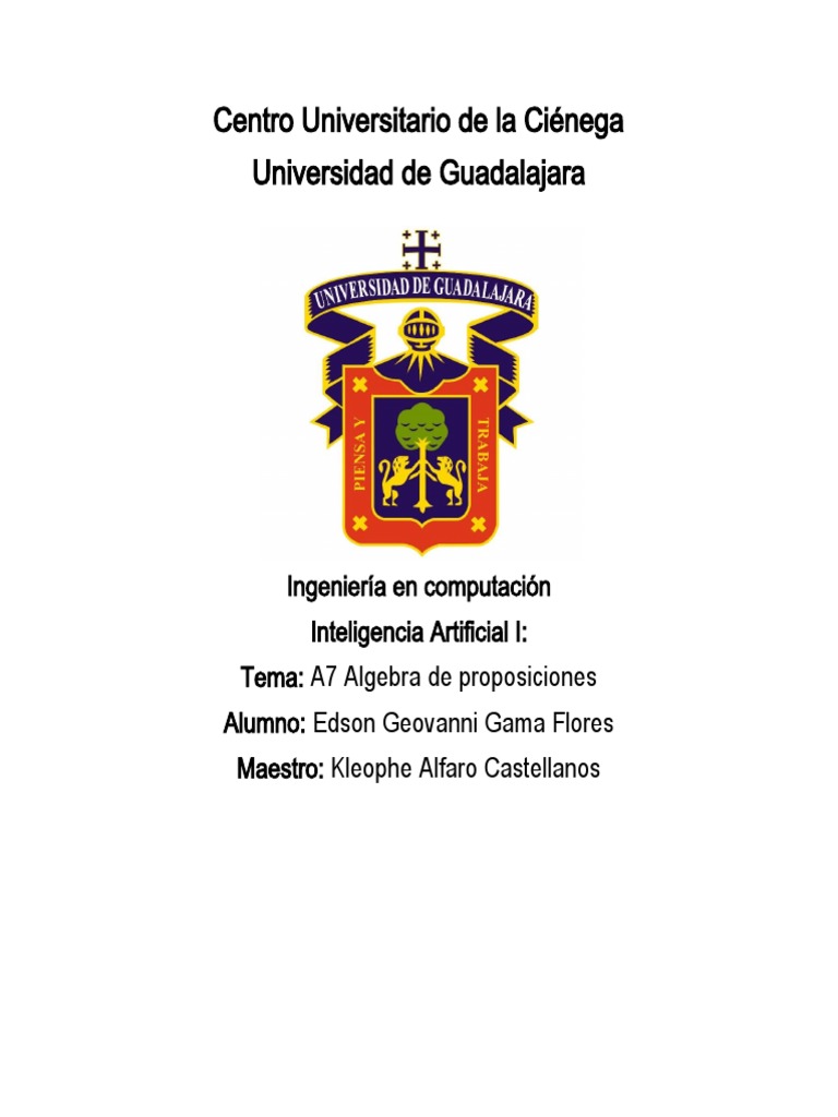 A7 Algebra de Proposiones | PDF | Proposición | Verdad