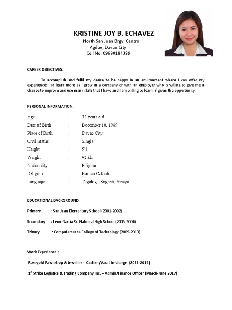 Kristine Joy Echavez | PDF