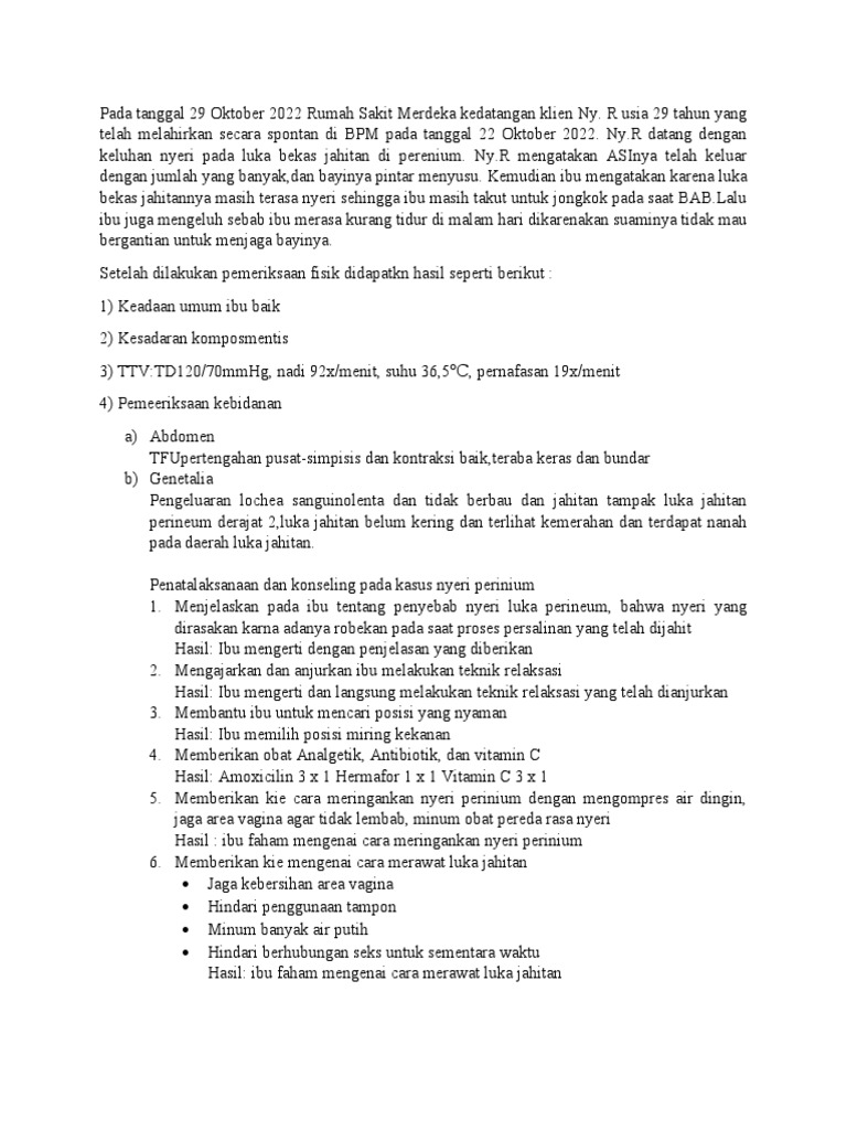 Kasus Nifas KF 2 | PDF