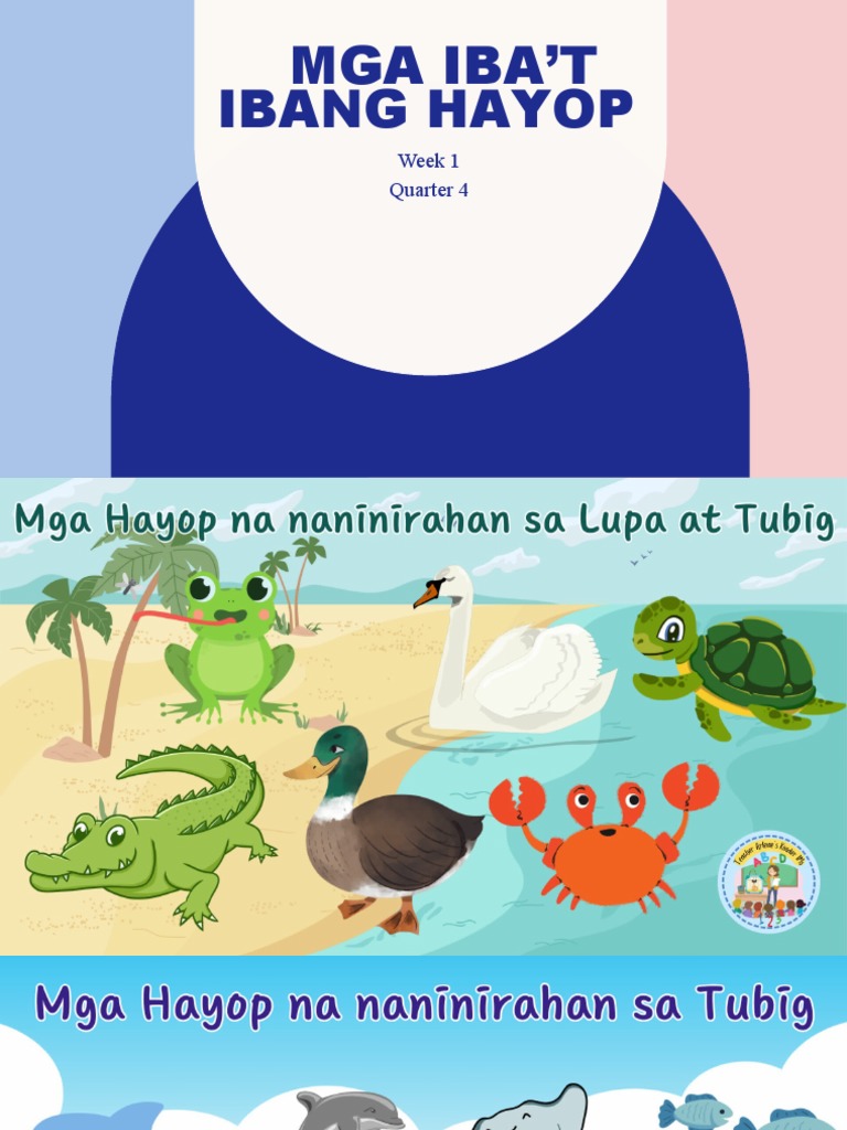 Week 1 Q4 Mga Iba't Ibang Hayop | PDF