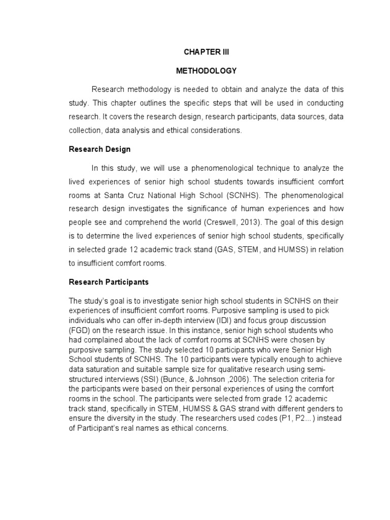 Methodology | PDF | Methodology | Focus Group