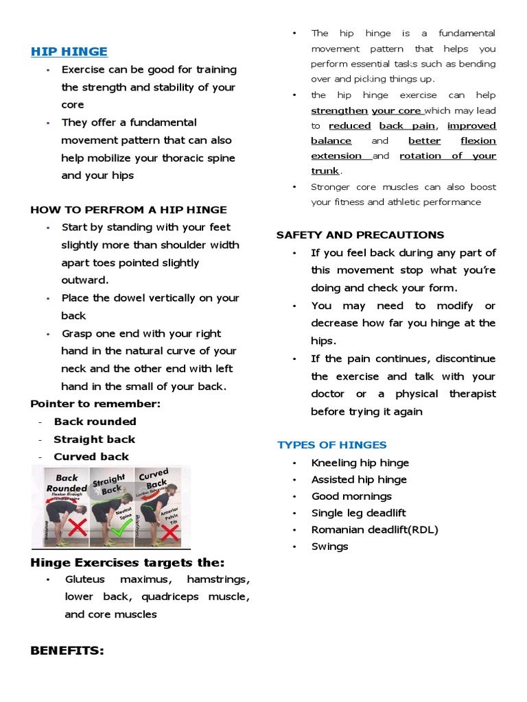 Hinge Notes | PDF | Hip | Musculoskeletal System