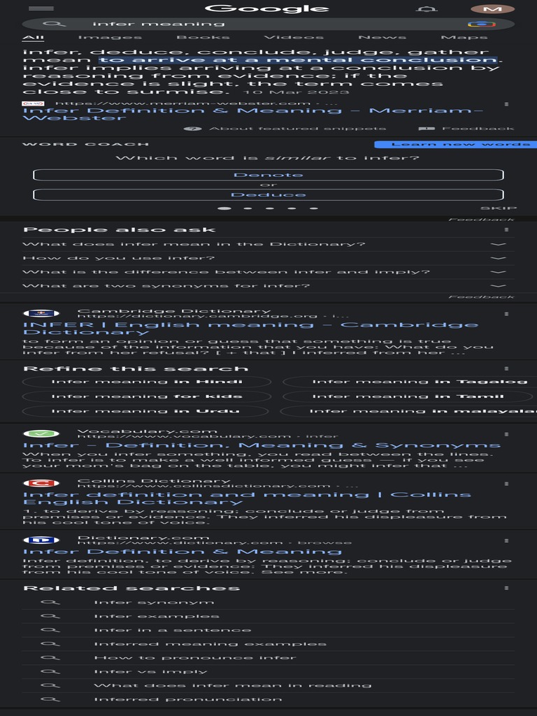 Infer Meaning - Google Search | PDF | Inference | Deductive Reasoning
