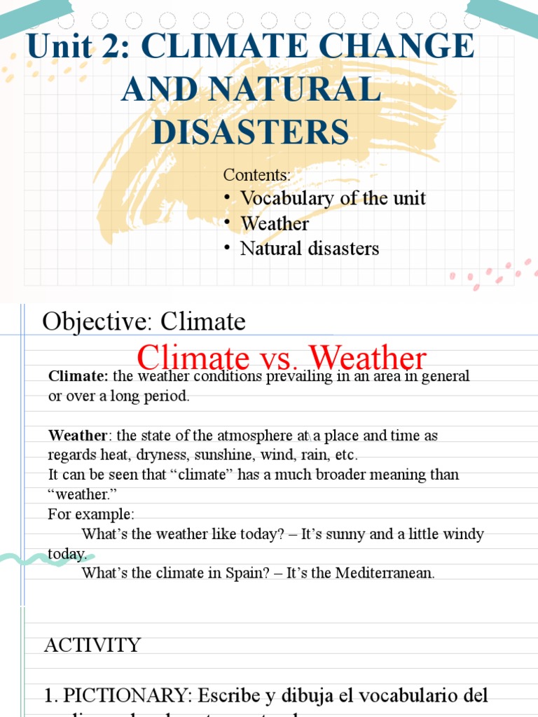 Climate Change and Natural Disasters Guide | PDF | Science ...