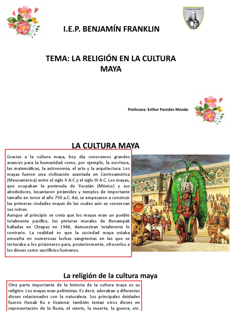 Religion de La Cultura Maya | PDF | Civilización maya | Deidades