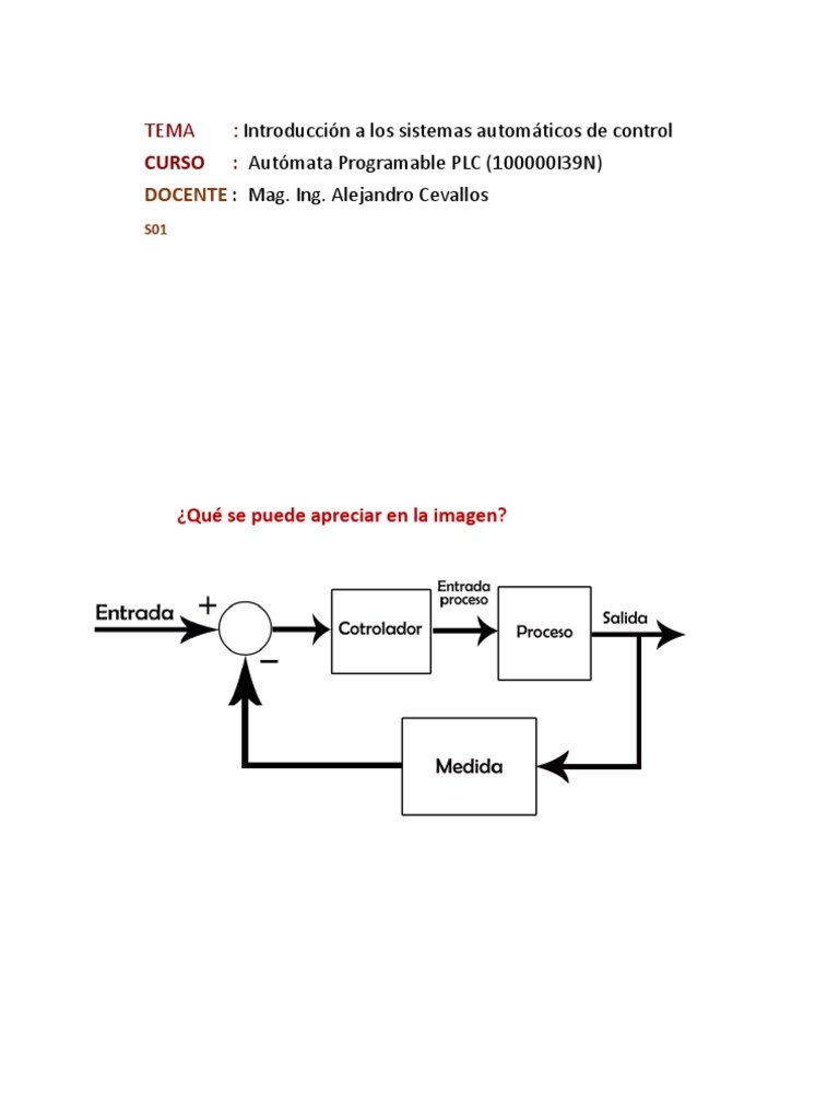 S01 Introduccion-Plc | PDF | Controlador lógico programable | Sistema ...