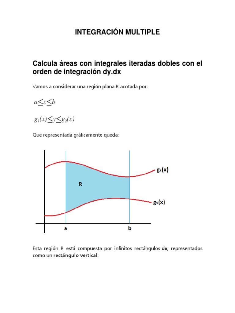 Cálculo de Áreas con Integrales Iteradas | PDF | Integral | Geometría