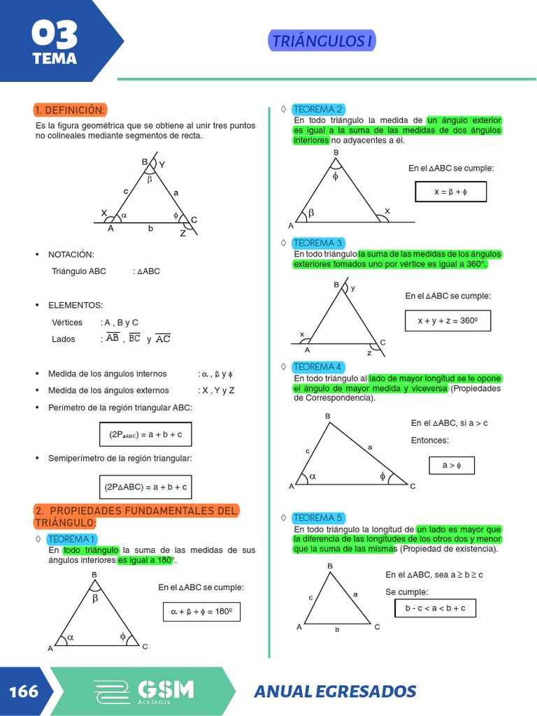Geometría Tema 03 Pdf Pdf Triángulo Geometría Triangular