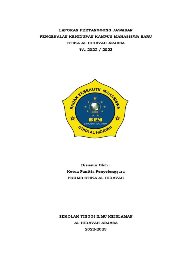 LPJ PKKMB Stika Al Hidayah 2022-2023 | PDF | Karier & Perkembangan | Seni