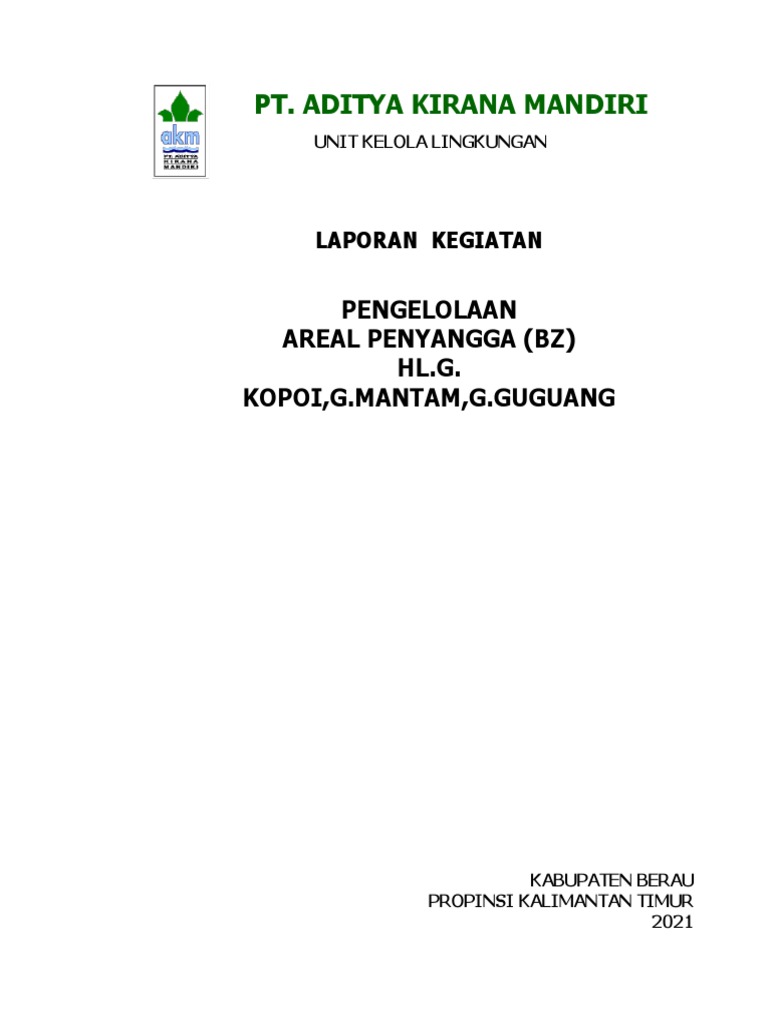 Pengelolaan Buffer Zone Hutan Lindung | PDF