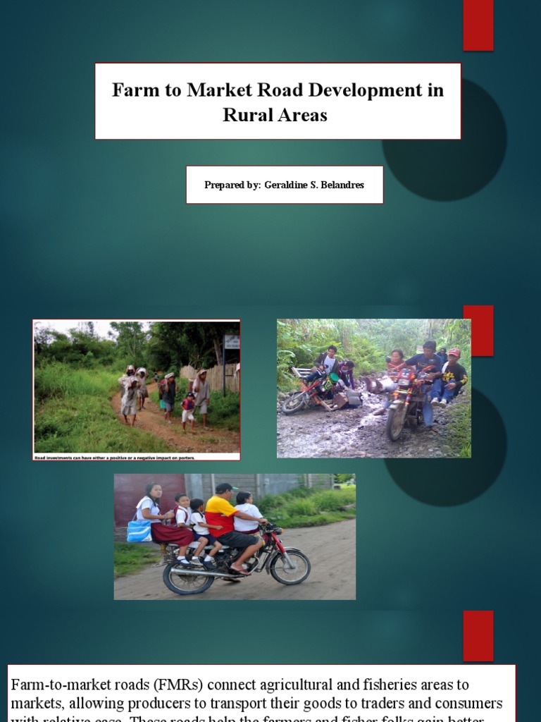 Farm To Market Road Development in Rural Areas | PDF | Agriculture | Farms