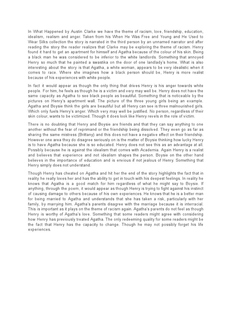 What Happened - by Austin Clark | PDF | Idealism