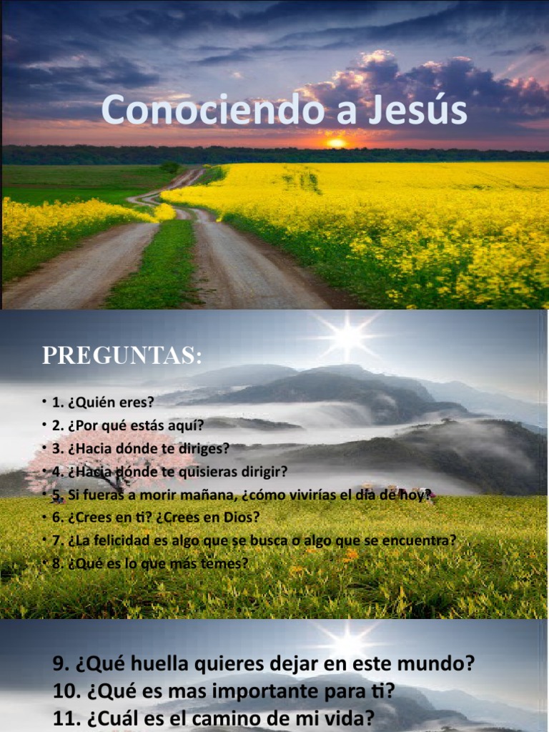 Conociendo A Jesús Jovenes Inicio | PDF