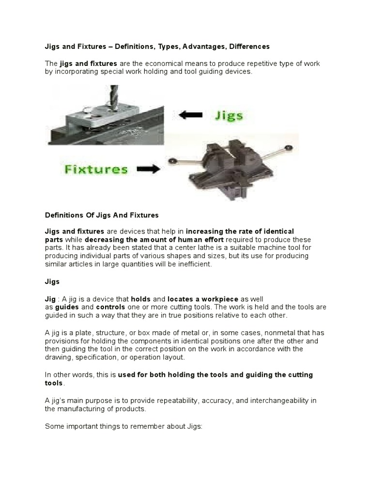 Jigs and Fixtures | PDF | Grinding (Abrasive Cutting) | Machining