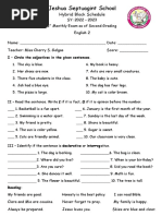 KG3 English Worksheet | PDF | Linguistics