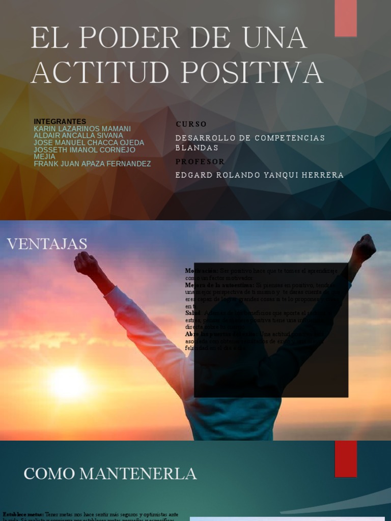 Poder de Una Actitud Positiva | PDF | Bienestar | Felicidad