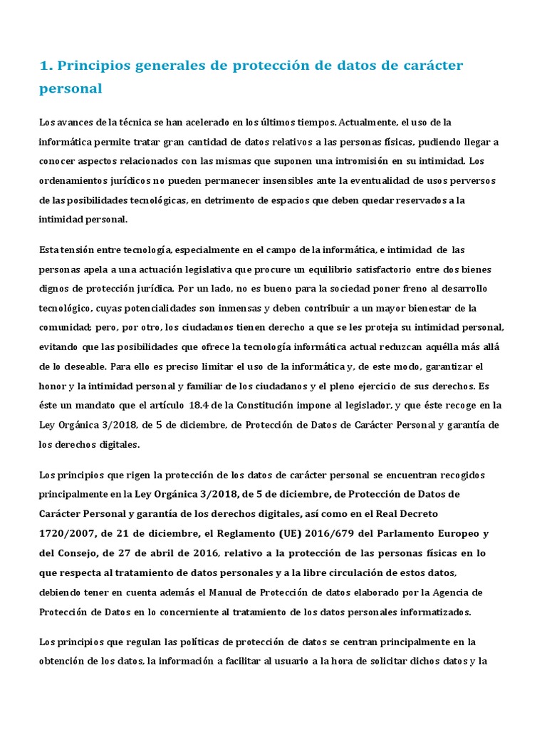2 Aplicación De La Normativa De Protección De Datos Pdf Pdf