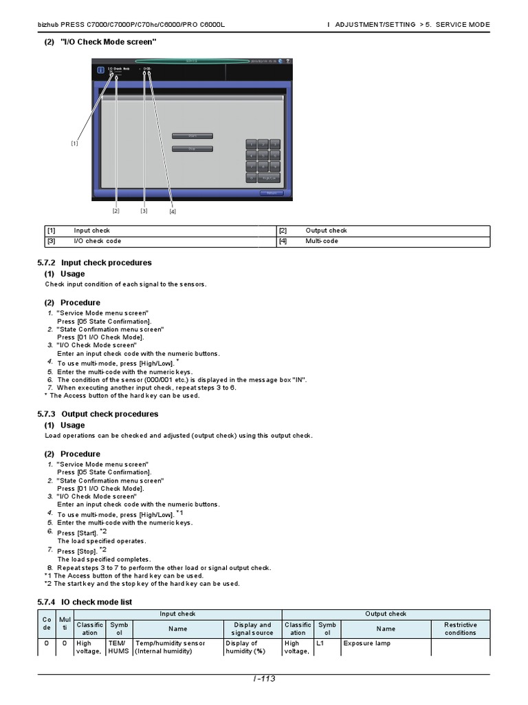 Configure Input/Output Checks for bizhub Press | PDF | Input/Output ... Configure Input/Output Checks for bizhub Press | PDF | Input/Output ...