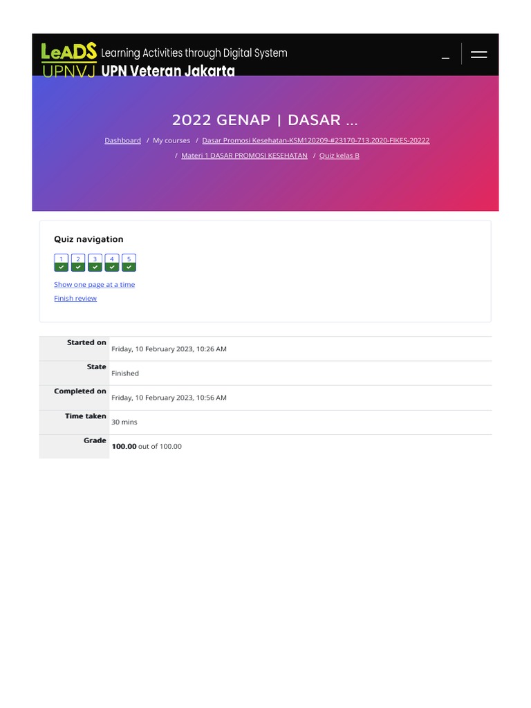 Kuis Promkes 1-7 PDF | PDF