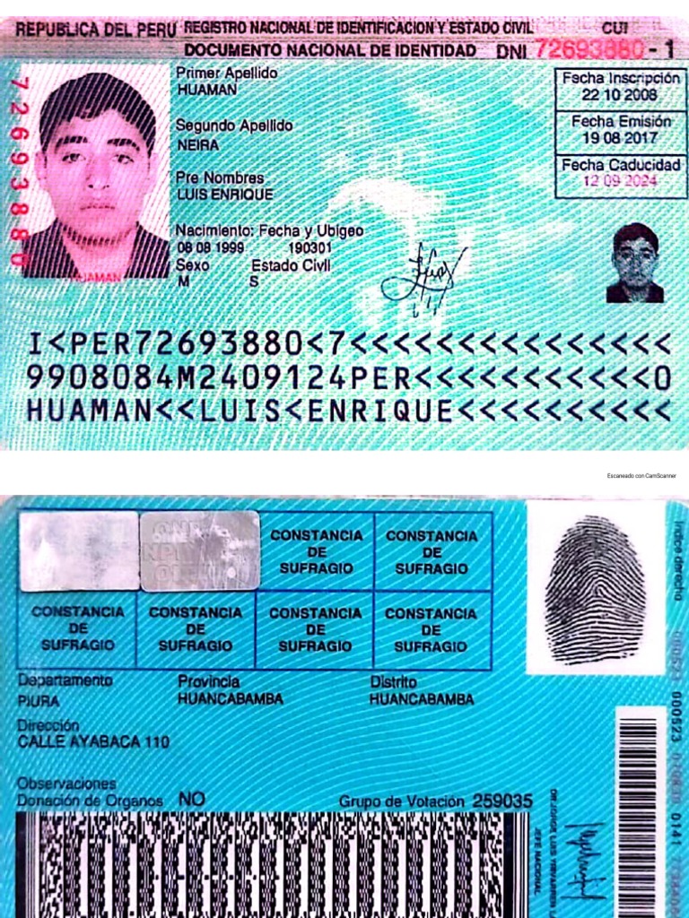 Dni Luis Enrique 1 | PDF