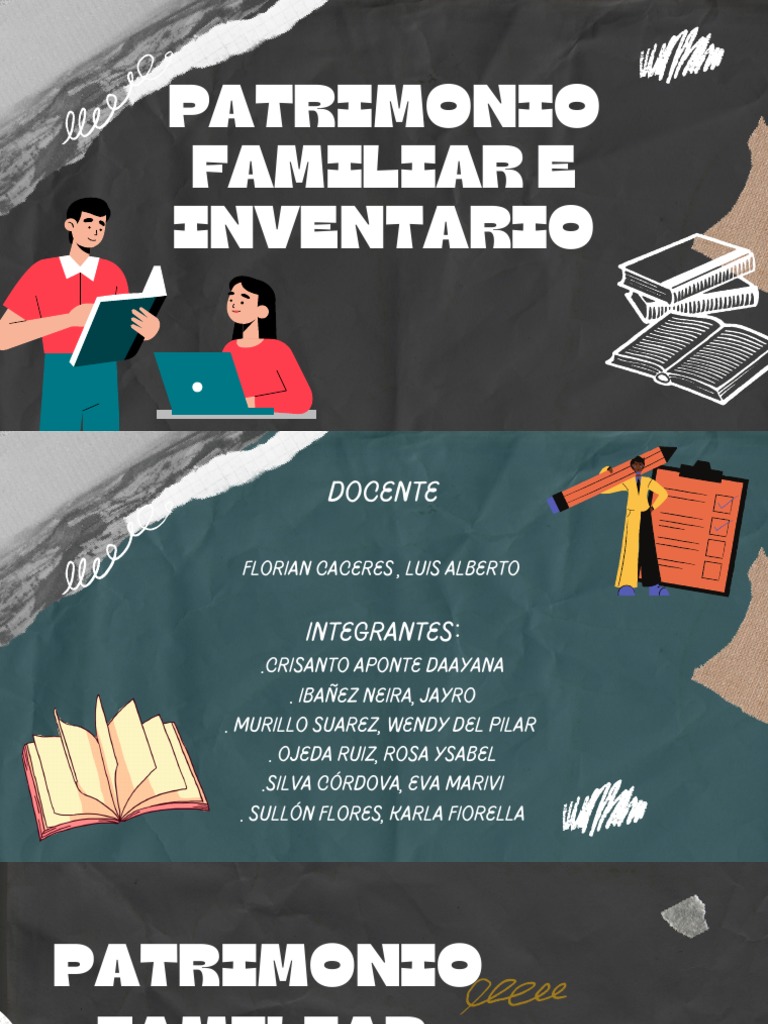 Patrimonio Familiar e Inventario | PDF | Ley procesal | Bienes (Ley)