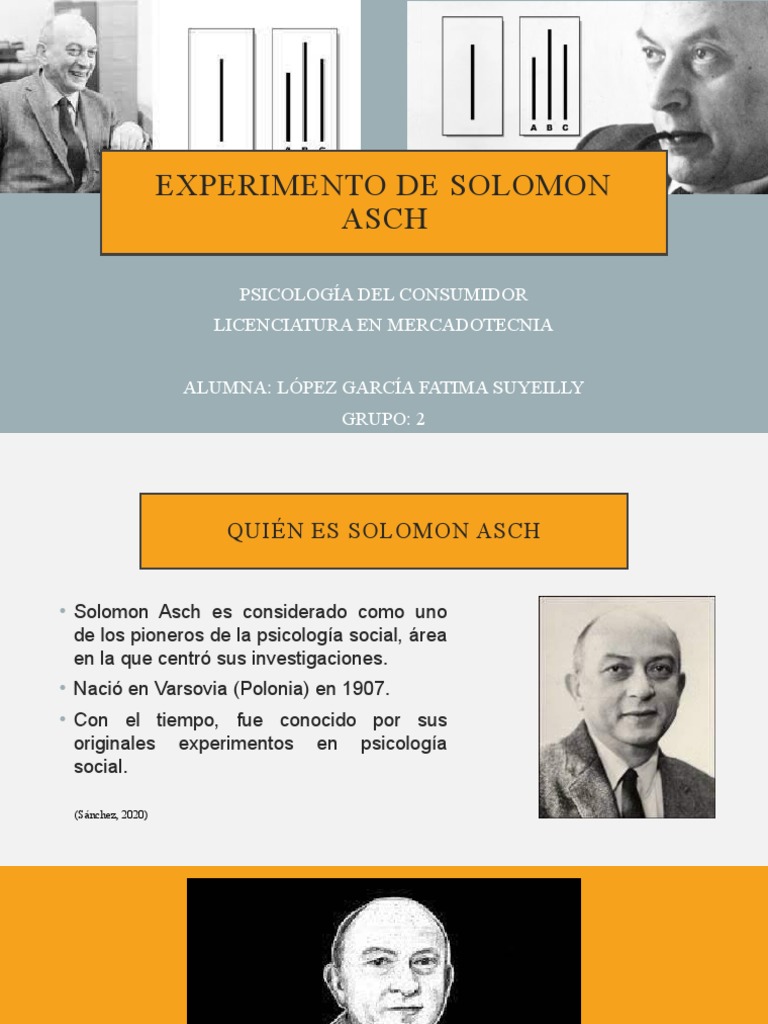 Experimento de Solomon Asch - Psic Del Consumidor | Descargar gratis ...