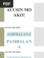 Pangangalang Tahas, Basal, Lansakan | PDF