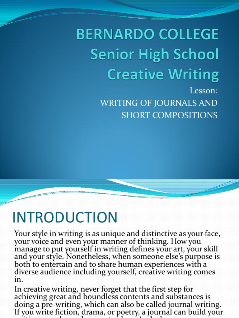 Creative Journal Writing Techniques | PDF