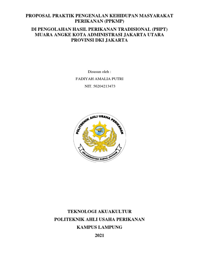 PPKMP Di Pengolahan Hasil Perikanan Tradisional (PHPT), Kota Administrasi Jakarta Utara ...