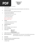 Grade 5 English Lesson Plan Q3 W3 | PDF | Plot (Narrative) | Cognition