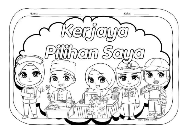 Lembaran Mewarna - Kerjaya Pilihan Saya | PDF