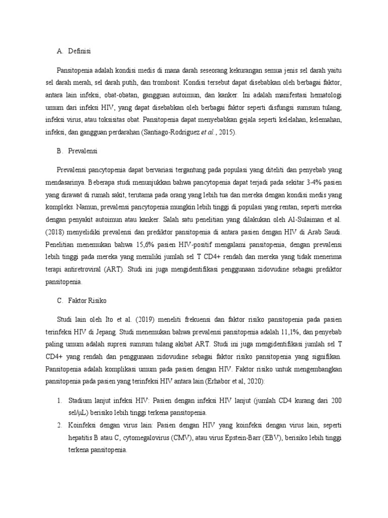 Tipus Pansitopenia Ec HIV | PDF | Kesehatan Holistik