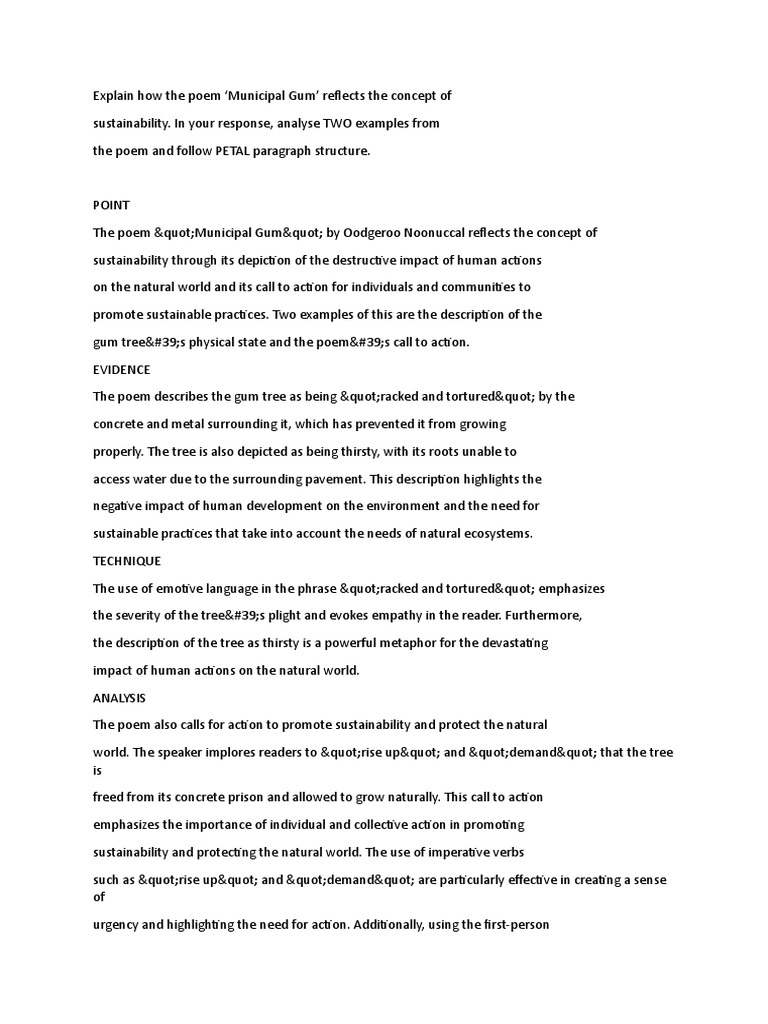 PETAL Paragraphs | PDF